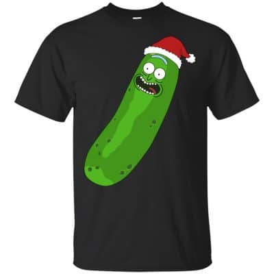 Rick And Morty: Pickle Rick Christmas Santa Hat Shirts