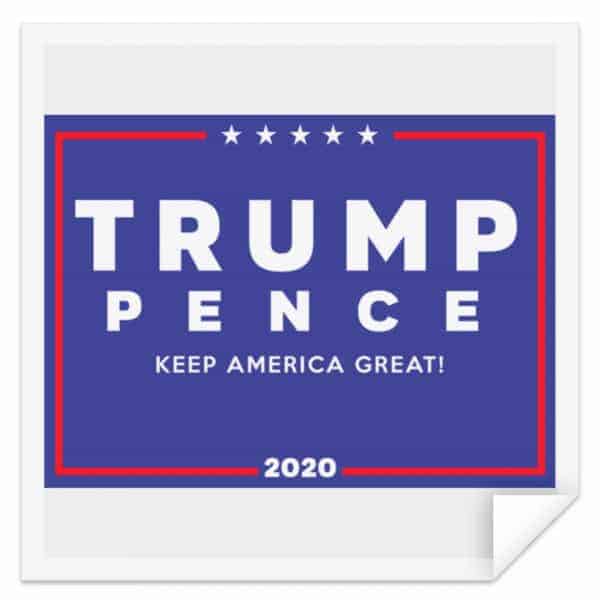Official Trump-Pence 2020 Yard Sign Sticker - 0sTees