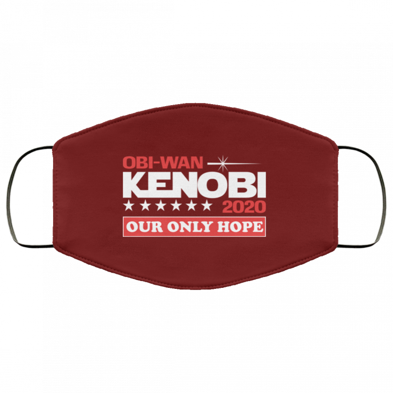 Obi-Wan Kenobi 2020 Our Only Hope Face Mask - 0sTees