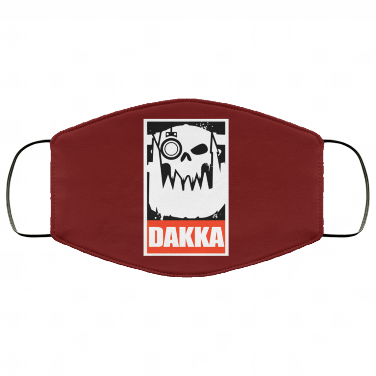 Orks Dakka Tabletop Wargaming and Miniatures Addict Face Mask - 0sTees