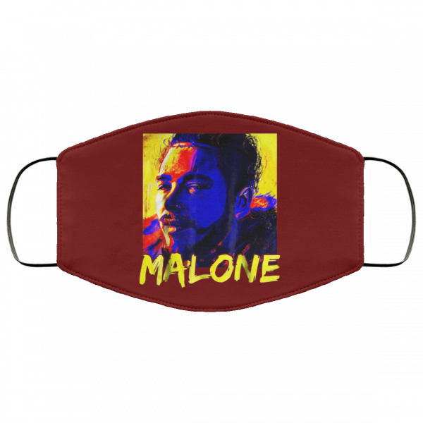 Malone Vintage Rapper Post Malone Face Mask - 0sTees