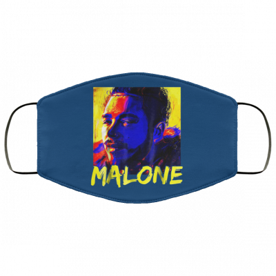 Malone Vintage Rapper Post Malone Face Mask - 0sTees