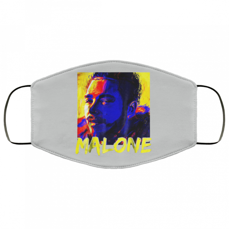 Malone Vintage Rapper Post Malone Face Mask - 0sTees