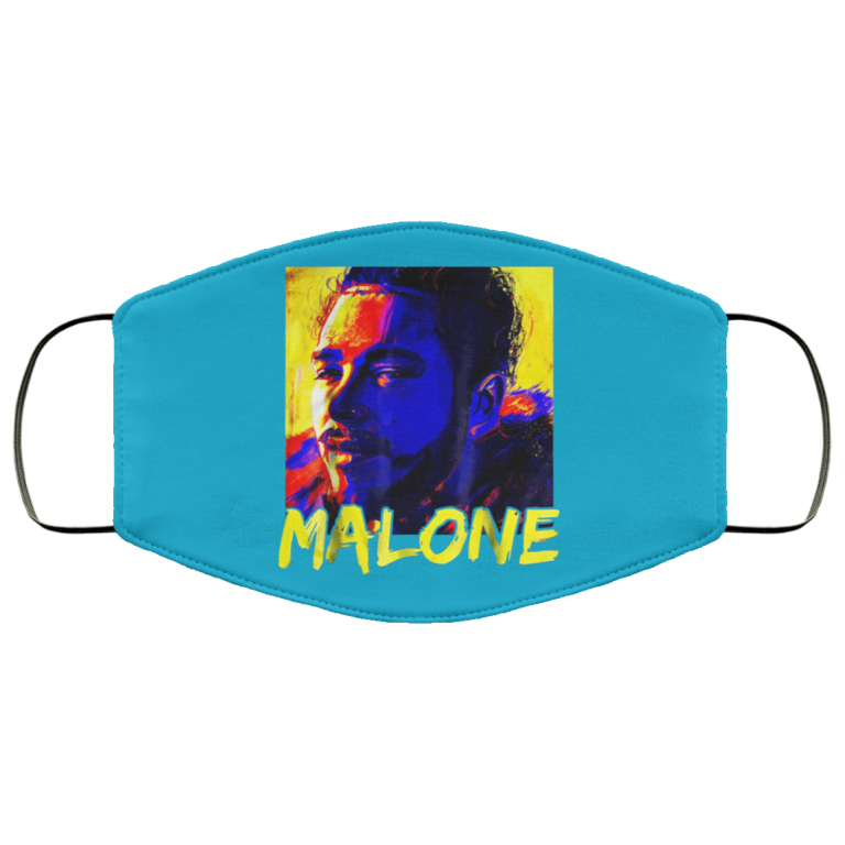 Malone Vintage Rapper Post Malone Face Mask | 0sTees