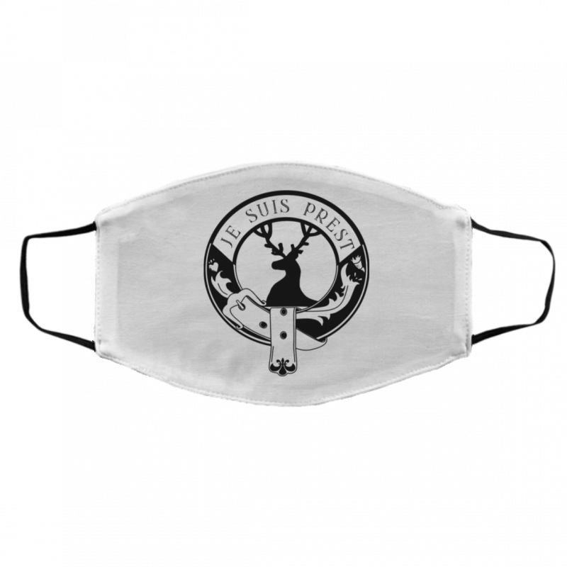 Je Suis Prest Logo #Outlander Face Mask | 0sTees