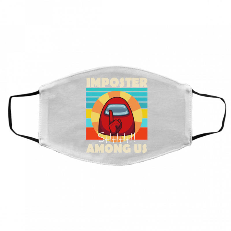 Imposter Shhhh Among Us Face Mask - 0sTees