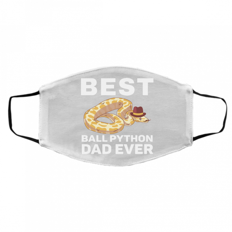 Best Ball Python Dad Beard Mustache Pet Snake Face Mask - 0sTees