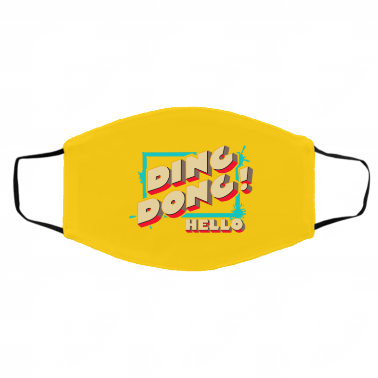 Ding Dong Hello Bayley Face Mask - 0sTees