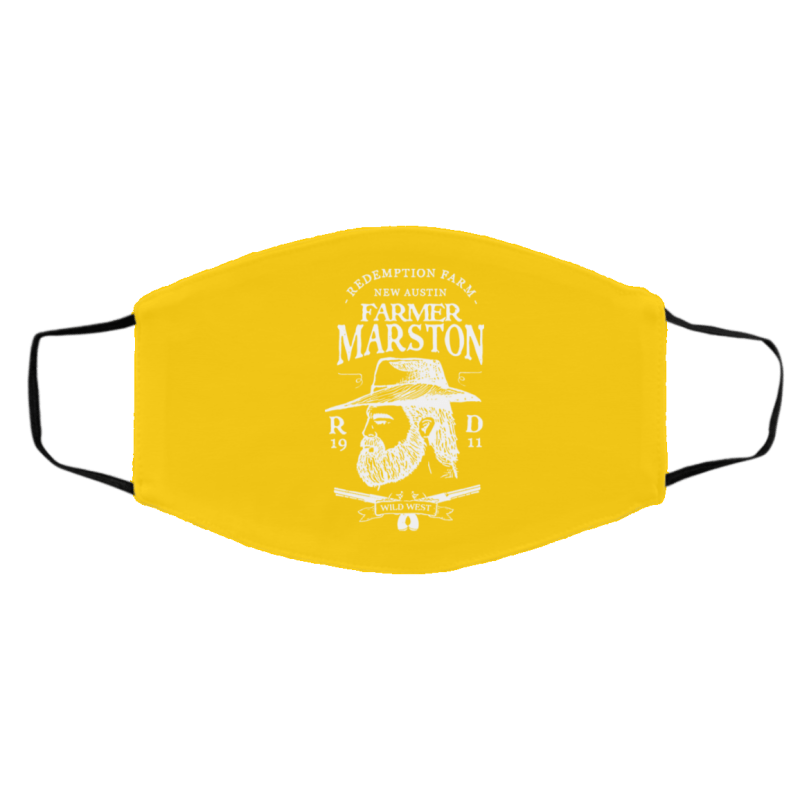 Farmer Marston Redemption Farm New Austin 1911 Face Mask - 0sTees