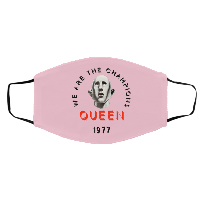 Queen We Are The Champions Queen 1977 Face Mask - 0sTees